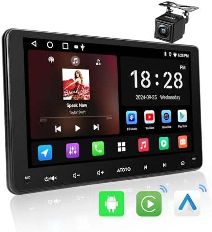 Amazon.com: 4G LTE Android Double DIN Car Stereo, RevcarX WiFi ChatGPT ...