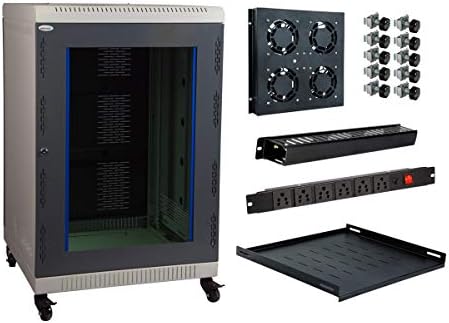 Panther 9U Loaded WiFi CCTV DVR Rack/NVR/Server/Network Rack with 3 ...