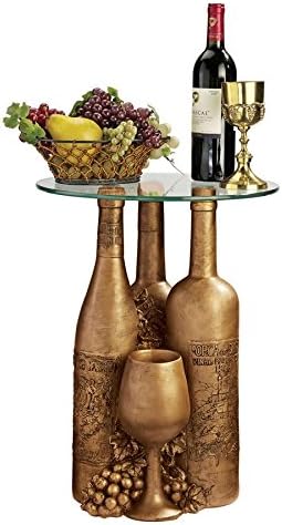 Amazon.com: Madison Collection Wine and Dine Glass Topped Table : Home ...