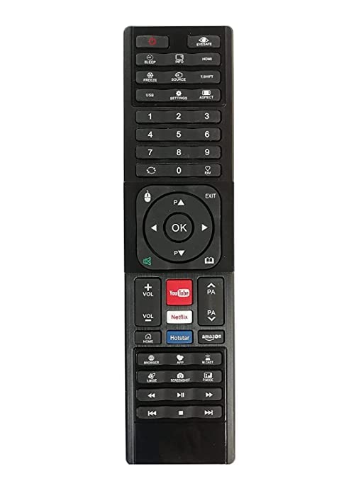Cornea LED Smart TV Remote Control with Netflix, Hotstar, YouTube ...