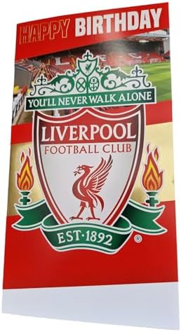 LIVERPOOL FC BIRTHDAY CARD PERSONALISE WITH RELATION NAME STICKER SHEET ...