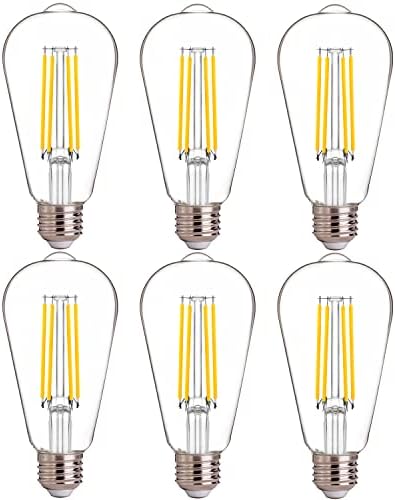 Amazon.com: FLSNT 100W Equivalent LED Edison Bulbs, 90+ High CRI, 4000K ...