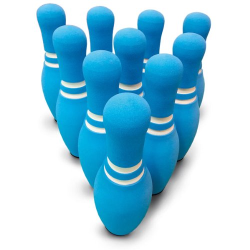 Amazon.com: MAC-T PE08671 Foam Bowling Pin Set, Blue with White (Pack ...