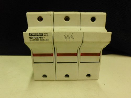 FERRAZ SHAWMUT US6J3I ULTRASAFE 60A AMP 3P 600V-AC Block Fuse Holder ...