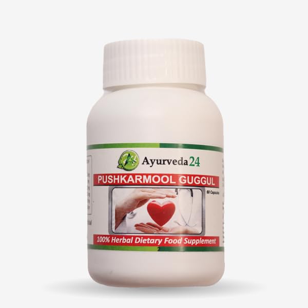 Buy Ayurveda24 Pushkarmool Guggul Pushkar Mool Heart Care Tablets ...