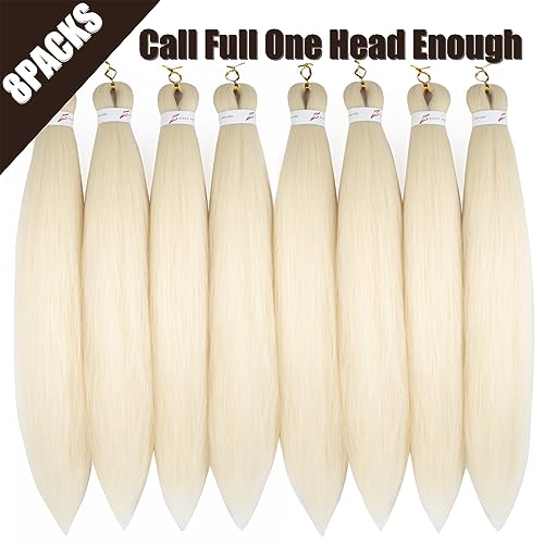 Pre-stretched Braiding Hair Professional Easy Crochet Braid Hair 26 ...