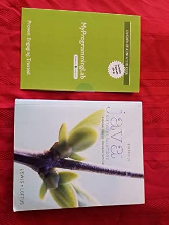 Java Software Solutions plus MyProgrammingLab with Pearson eText ...