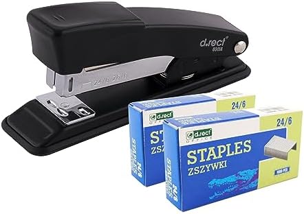 D.RECT 315A Metal Stapler with 2,000 Staples, Heavy Duty Stapler ...