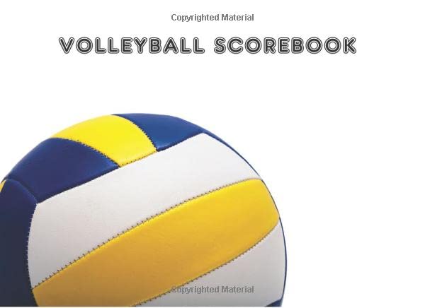 Volleyball Scorebook: Score Sheets for Record Match Statistics ...