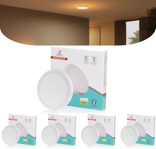 DMak™ 12 Watt Round Surface Warm White Led Panel Lights with IC Driver ...