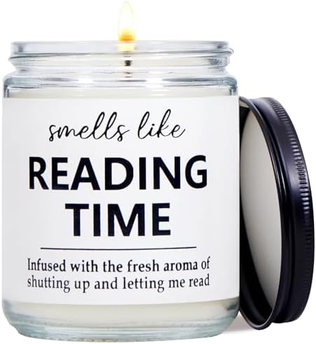 Amazon.com: Younift Funny Scented Candle, Book Lovers Gifts, Reading ...
