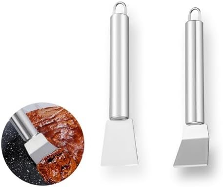 Kinwodon 2 Pcs Super Scraper for Cleaning, Stainless Steel Kitchen ...