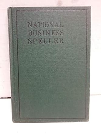 National business speller,: Benjamin J. And Vass Campbell: Amazon.com ...