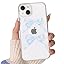 Amazon.com: Lovmooful Compatible for iPhone 13 Case Aesthetic Clear Cute Ribbon Bowknot Design ...