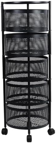 PERZOE Vegetable Storage Rack,Fruit & Veg Storage,3/4/5 Tier Round ...
