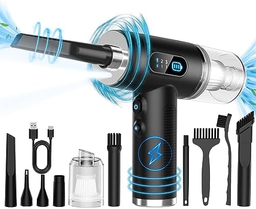Amazon.com: 2-in-1 Compressed Air Duster[12 Pcs], 3 Speeds 100,000 RPM ...