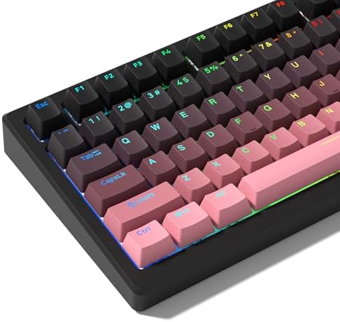 Amazon.com: Rainy75 Shine Through Double Shot PBT Keycaps Set, Cherry ...