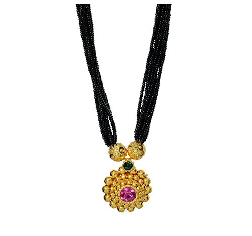 Buy Smart Signage Laxmi Pendent Manchali Golden-Coloured Mangalsutra ...