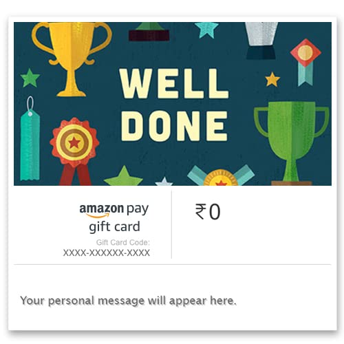 Amazon Pay eGift Card - Well done -First Prize : Amazon.in: Gift Cards