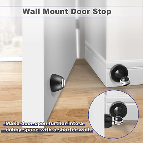 Snapklik.com : KOLAKO Door Stoppers, 14 Pack Magnetic Doorstops Black ...