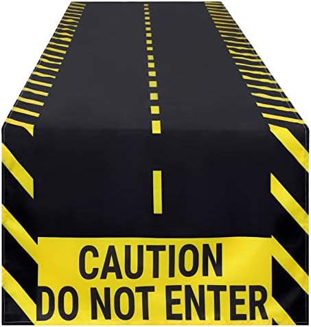 Amazon.com: Remagr Construction Road Table Runner Racetrack Floor ...