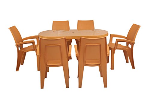 Supreme table chairs set (4 Villa + 1 Corsa) Amber Gold by 4 u ...