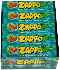 Amazon.com : Zappo fruity and sour chews - 1oz x 30 Pack (Watermelon ...