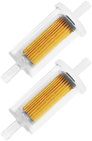 ESEWALAS 2PCS Fuel Filter for 1/4" Hose Lines,Inline Diesel Gasoline ...