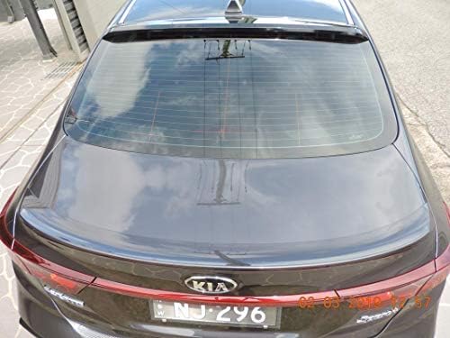 Amazon.com: Kyoungdong Black Acrylic Rear Window Roof Spoiler for 2019 ...