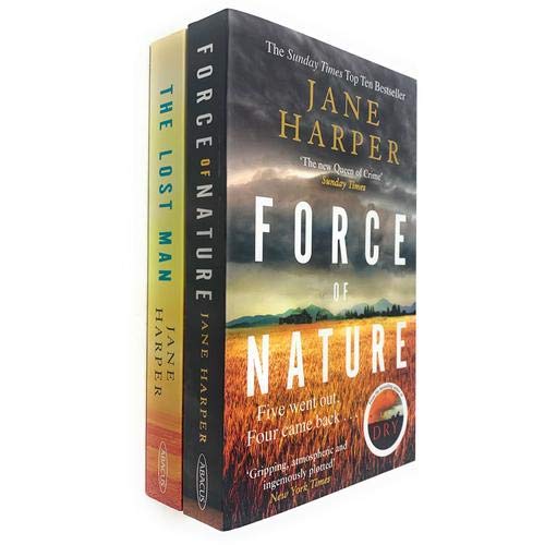 Jane Harper 2 Books Collection Set The Lost Man, Force of Nature: Jane ...