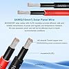 Amazon.com: Solar Panel Wire 8 AWG - Solar Extension Cable 100Ft Black ...