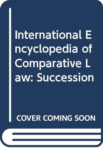Buy International Encyclopedia of Comparative Law: Succession: 5 Book ...