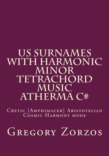 US Surnames with Harmonic Minor Tetrachord Music Atherma C#: Cretic ...