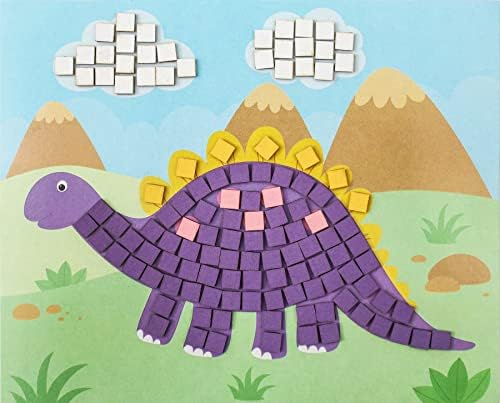 Little Birdie Mosaic Art Decor Peel & Stick - Dinosaur | DIY Easy to ...