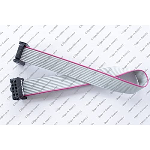 10-Pack of 12" / 1ft 10-Wire FRC Flat Ribbon Cable - Durable and ...