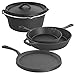 Amazon.com: MegaChef Assorted Pre-Seasoned OVEN SAFE, Cast Iron ...