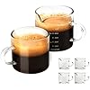 Amazon.com: underbartliv Espresso Cups Set of 4,Espresso Shot Glass with Handle,75ML(2.6oz ...