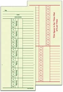 Amazon.com : ABF9660400 - Adams Time Card : Blank Timecards : Office ...