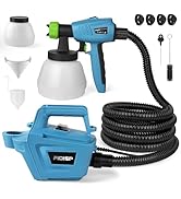 HVLP Paint Sprayer Gun, 800W Power Paint Sprayers with 2PCS 1300ML ...