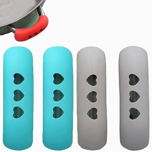 JIANYH 4 Pcs Silicone Pan Handle Grips, Assist Handle Holder Grip, Heat ...