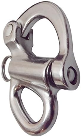 Amazon.com : Stainless Steel 316 Fixed Eye Snap Shackle 2-5/8" Sailboat ...