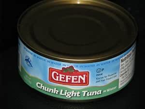 Amazon.com : Gefen,Kosher Light Chunk Tuna in Water, 6-ounce : Packaged ...