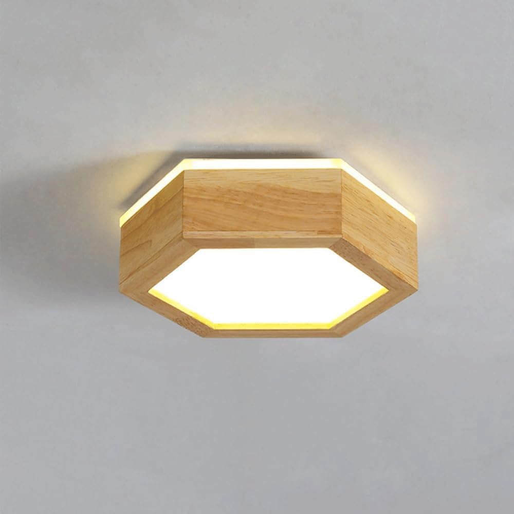 Modern Simple Wood Ceiling Light/LED Recessed Ceiling Lamp/Acrylic ...
