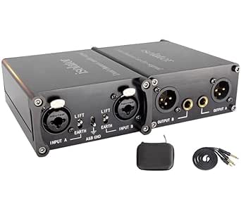 Amazon.com: Lumirio Audio Ground Loop Isolator, Hum Eliminator, Ground ...