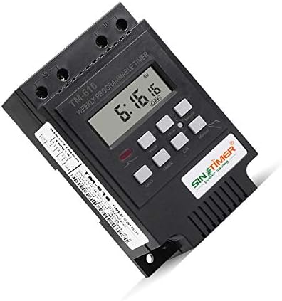 SUPERTOOL Programmable Digital Timer, TM616 Digital Electrical Timer Plug Socket with LCD ...