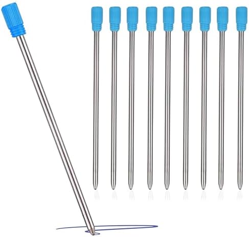24 Pieces Ballpoint Pen Refills for Diamond Crystal Stylus Pens, 2.75 ...