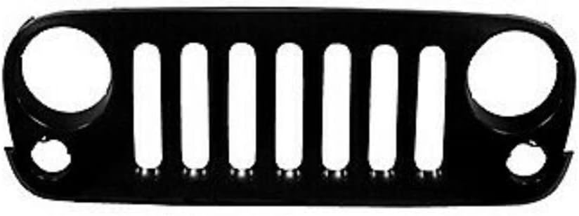 Amazon.com: For Jeep Wrangler 2007-2017 Grille | Matte Black | Paint To ...