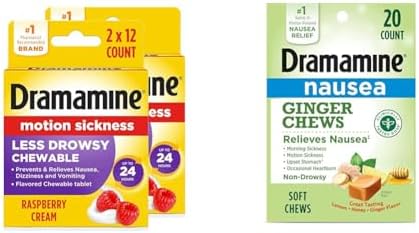 Amazon.com: Dramamine Motion Sickness Less Drowsy Raspberry Cream ...