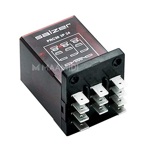 SALZER RELAY 30A 12V DC 1Pole 1C/O PRC + BASE (PACK OF 5 Sets) : Amazon ...
