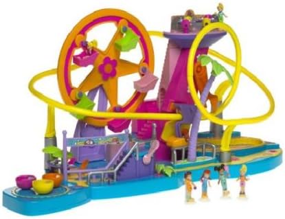 Amazon.com: Polly Pocket PollyWorld Amusement Park with 3 Fun Motorized ...